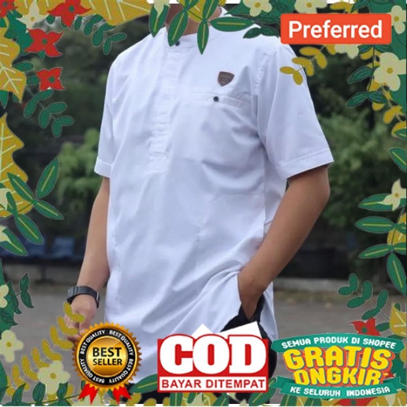 Jual Koko kurta hamzah lengan pendek bahan toyobo fodu// OUTFIT STYLE ...