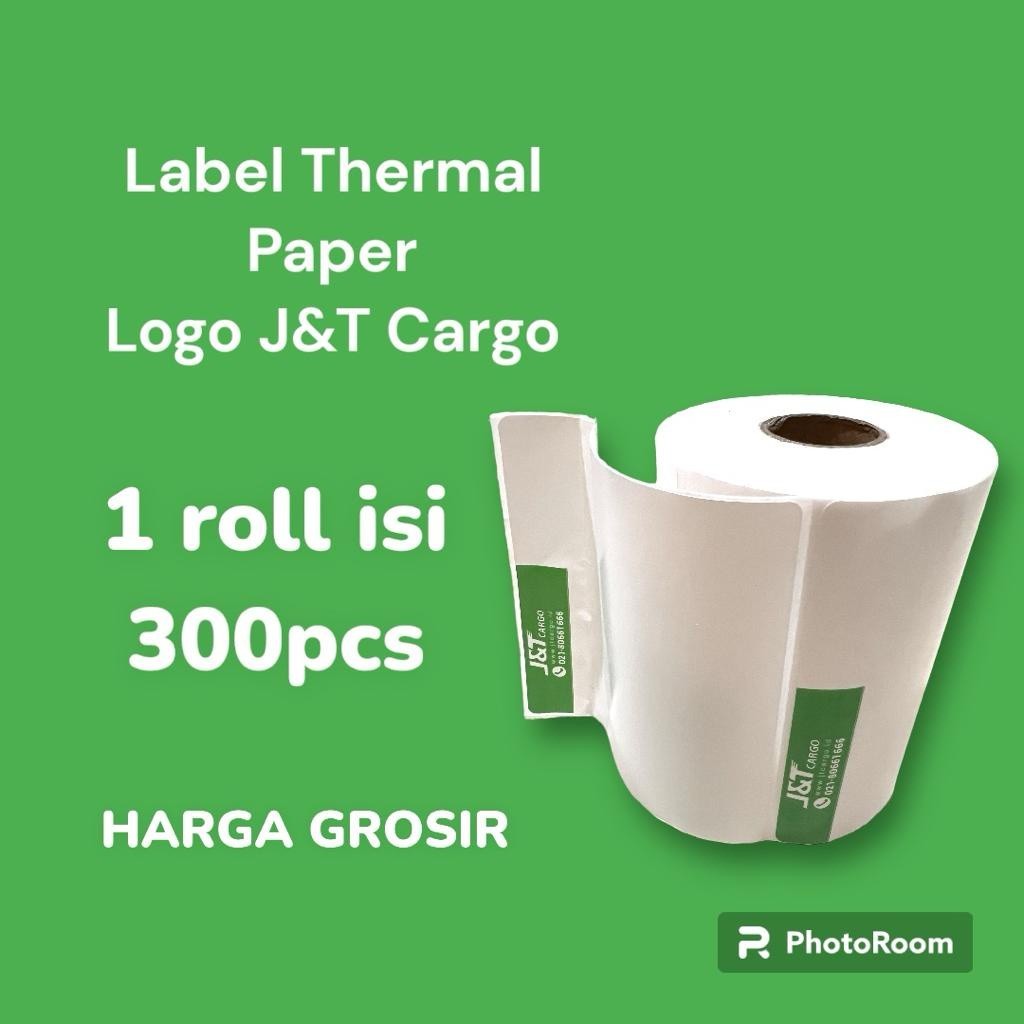Jual Kertas Thermal Label Barcode JNT Cargo 1 Roll isi 300pcs 100x100mm ...