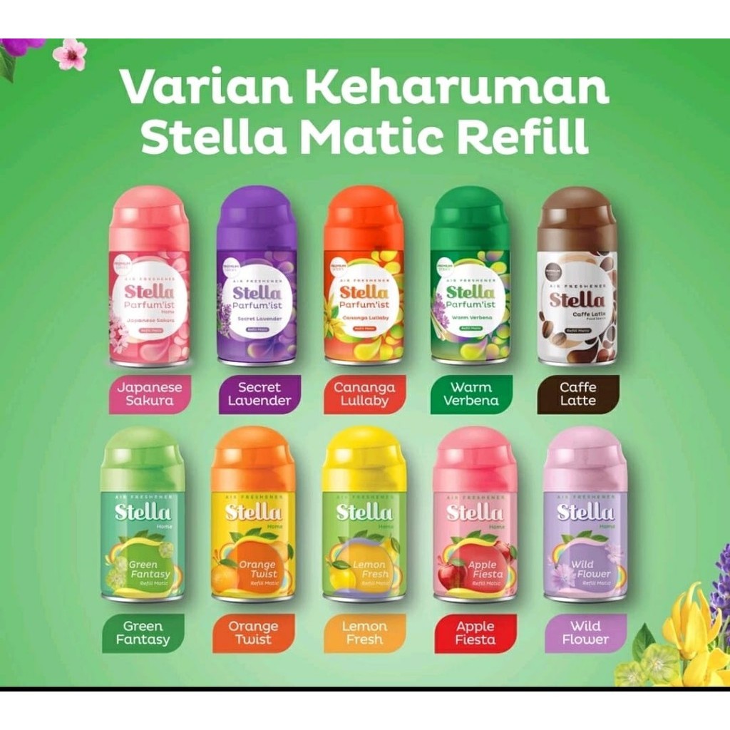 Jual Stella Matic Refill Premium Caffee Latte 225 ml - Refill Pengharum ...