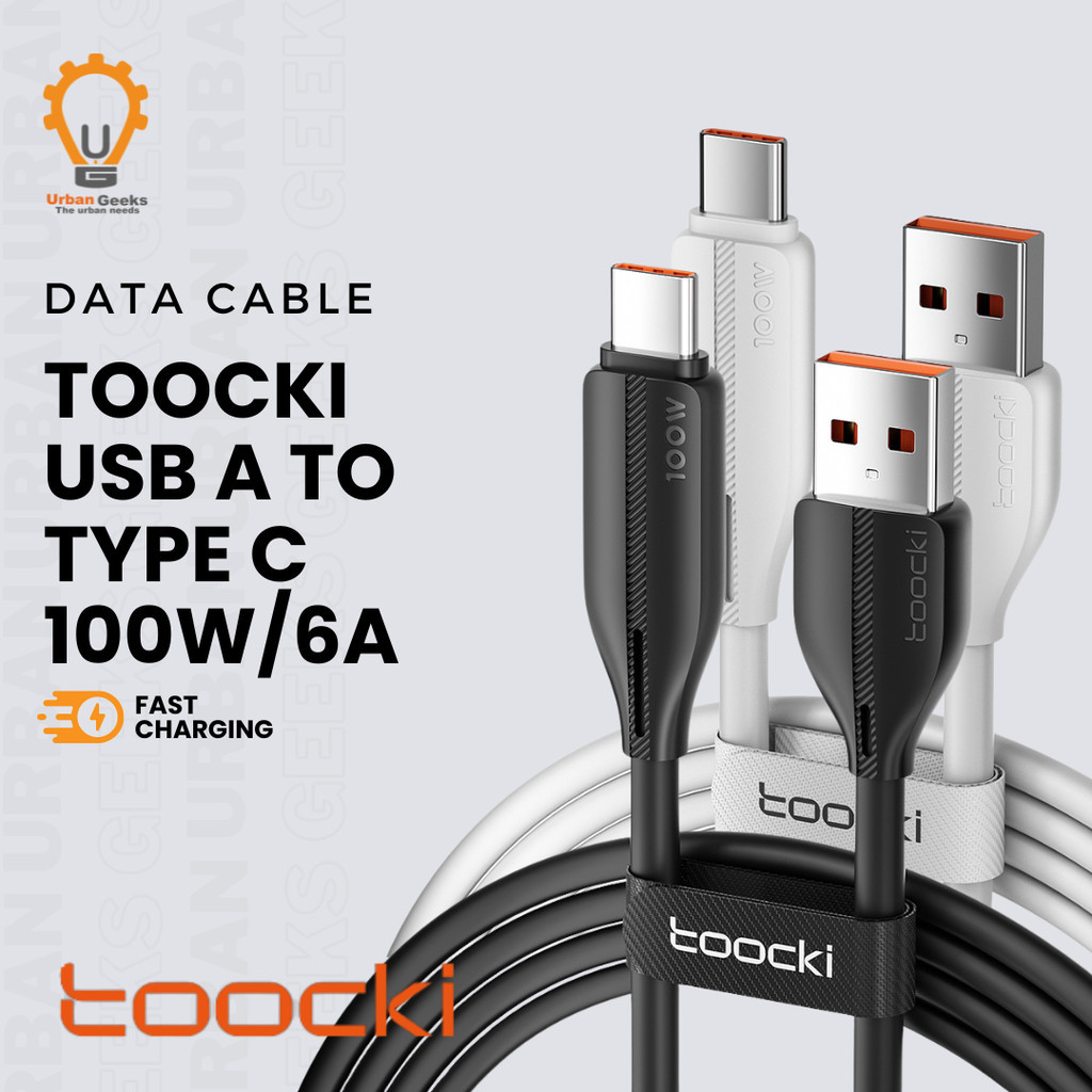Jual TOOCKI CT-LR01 100W Type C Fast Charging Ultra Slim Cable | Shopee ...