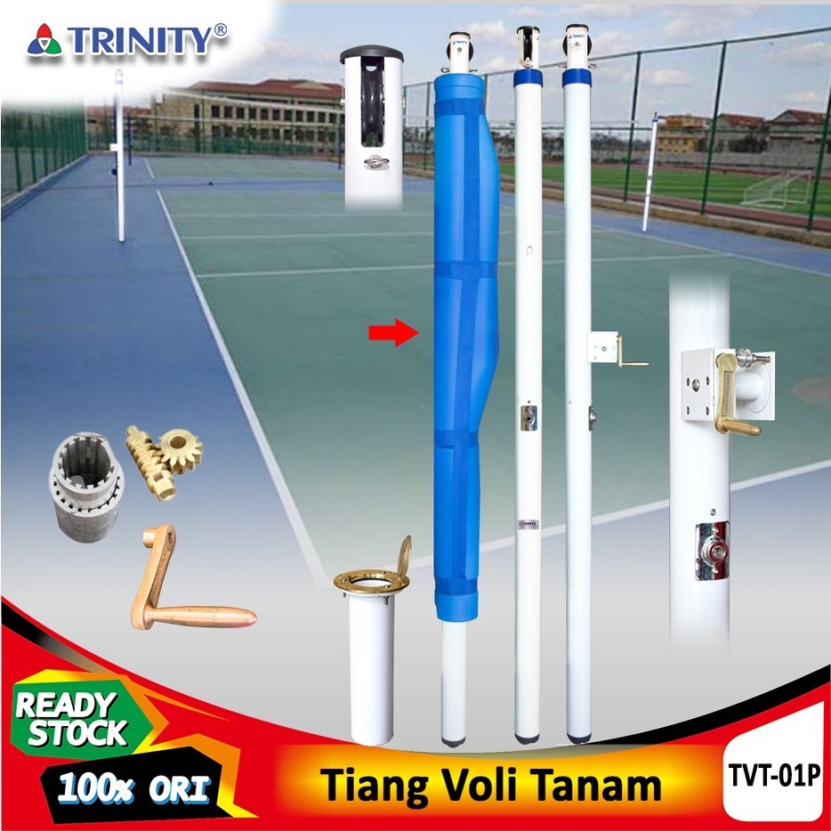 Jual Tiang Bola Voli Tanam TVT-01P-TRINITY | Shopee Indonesia