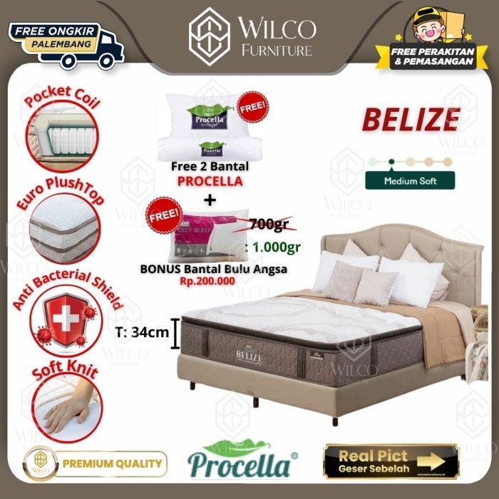 Jual Kasur Springbed Belize Procella Latex Comfort / Matras Lapisan ...