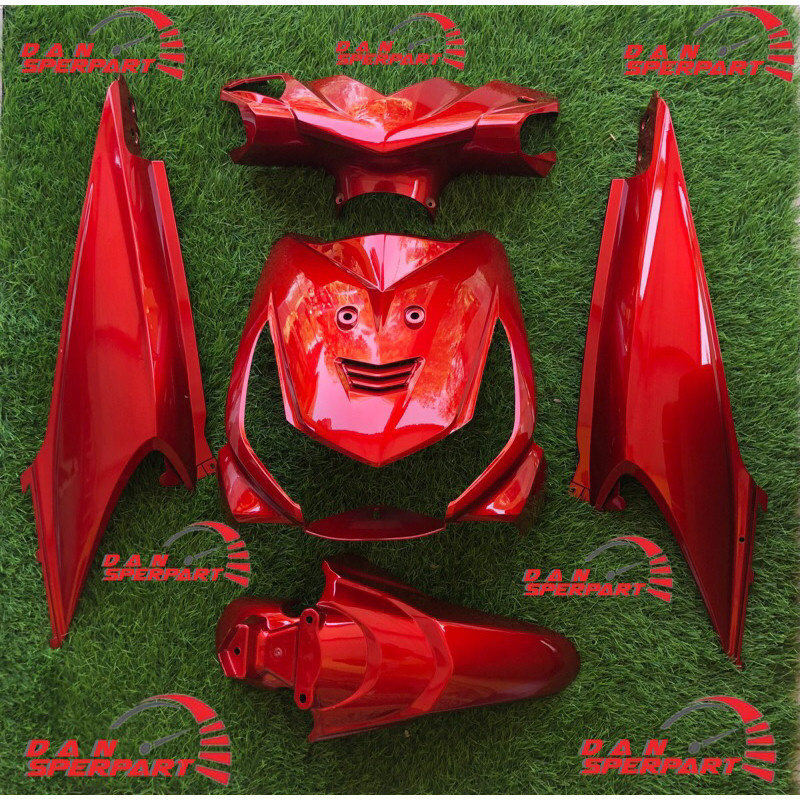 Jual Full body halus beat karbu merah / full cover body set beat lama ...
