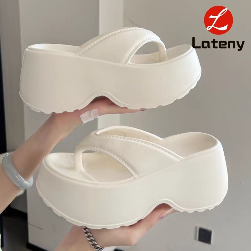 Jual Lateny Sandal jepit wanita bersol tebal EVA Sandal wanita bertumit ...