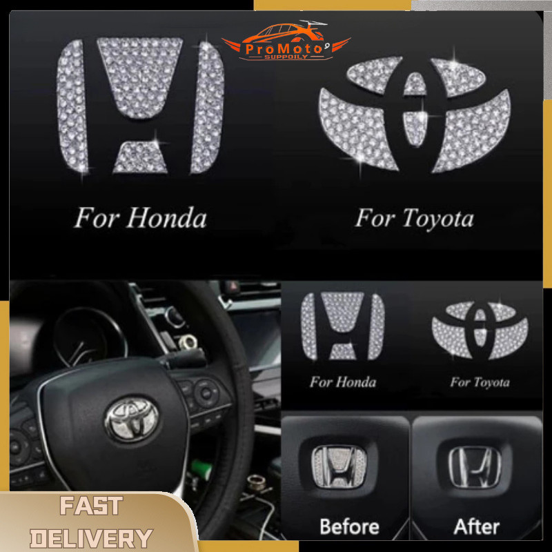 Jual Stiker Dekorasi Stir Mobil Toyota Honda Mewah Dengan Hiasan ...