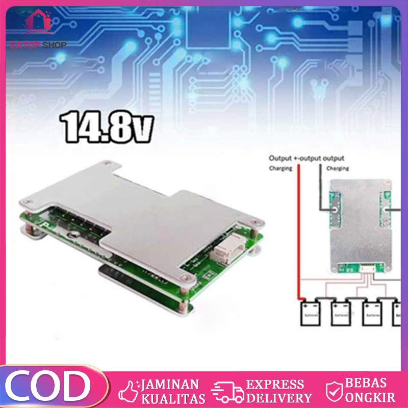 Jual BMS 4S 100A 12V lifepo4 3.2V COMMON PORT BMS 120A BMS120A | Shopee Indonesia