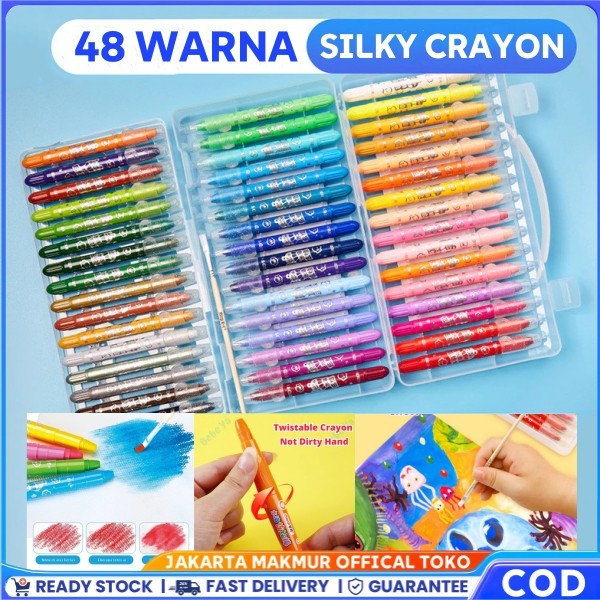 Jual Crayon Grasp Mata Sedang Original 12/24/36/48 Warna Water Soluable ...