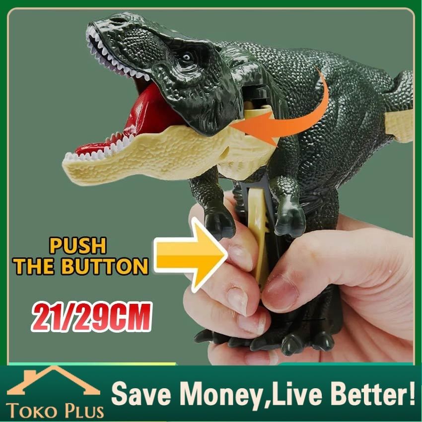 Jual Mainan Anak Dinosaurus Tekan Gigit T Rex Dino Viral Anak Tekan ...
