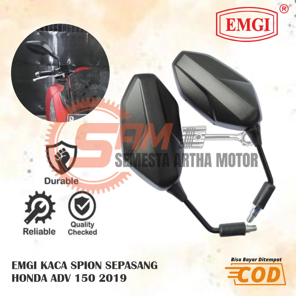 Jual Kaca Spion EMGI Honda ADV 150 2019 Set Sepasang Tiang Universal ...