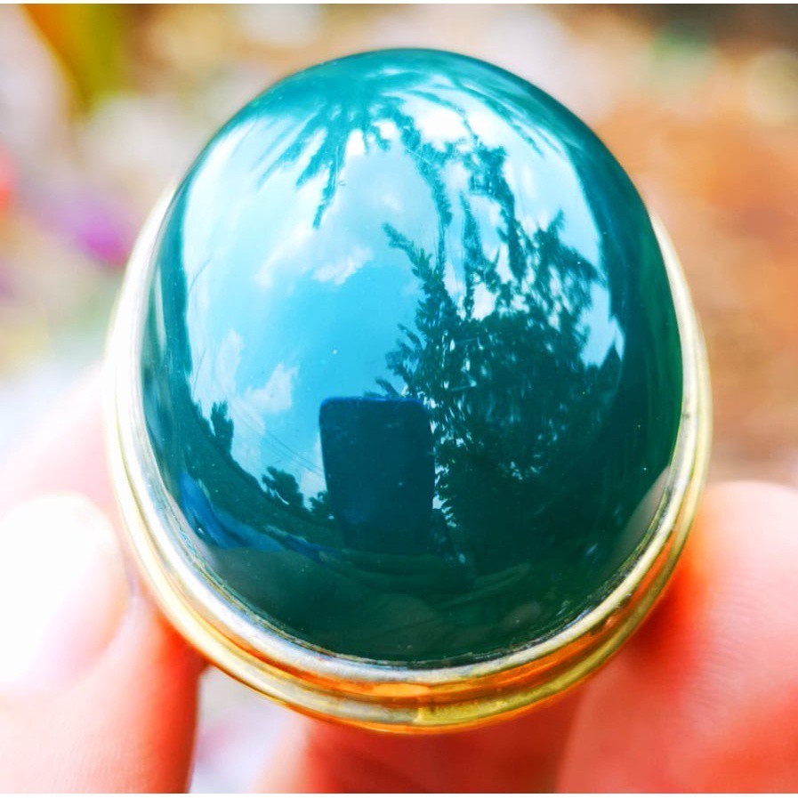 Jual Batu Akik Bacan Doko Cincau Super Kristal Tembus Jumbo High ...