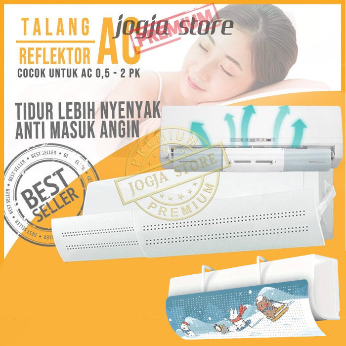 Jual Cover Angin AC Talang Air Conditioner Adjustable AC Reflektor 0.5 ...