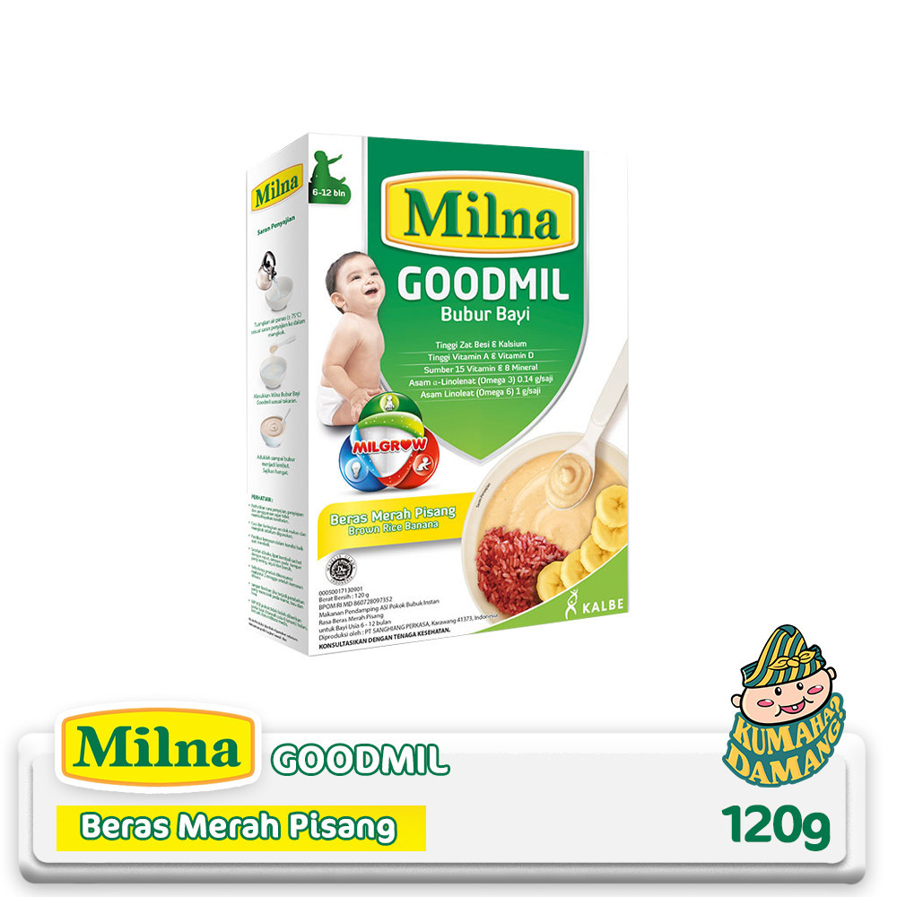 Jual Milna Goodmil Bubur Bayi Beras Merah Pisang | Shopee Indonesia