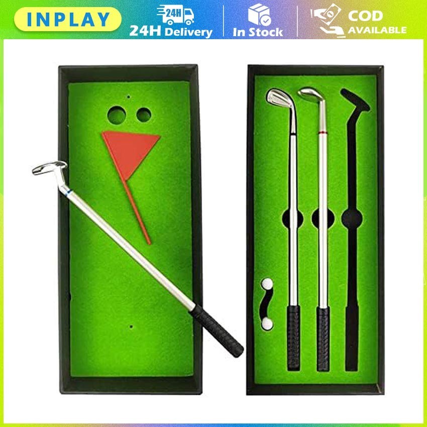 Jual Golf Pena Set Dengan 3Pcs Klub Golf Berbentuk Paduan Pulpen ...