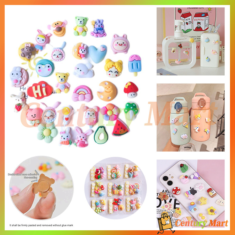 Jual Sticker 3D isi 4 Timbul Botol /Stiker timbul 3D Resin Handphone ...