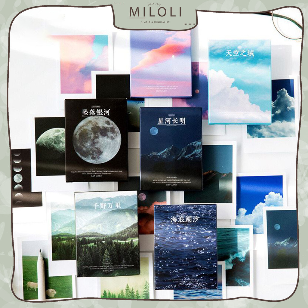 Jual [MILOLI] 30Lembar ROMANTIC SCENERY SERIES Sticker Book Deco ...