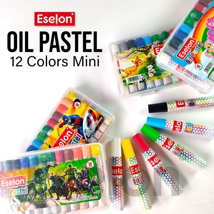 Jual Crayon / Oil Pastel / Crayon mini / Crayon Eselon 12 colors - BOY ...