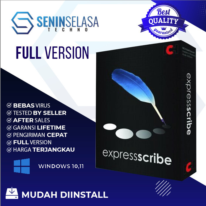 Jual Software Transkripsi Audio: NCH Express Scribe Pro 12 [WIN ...