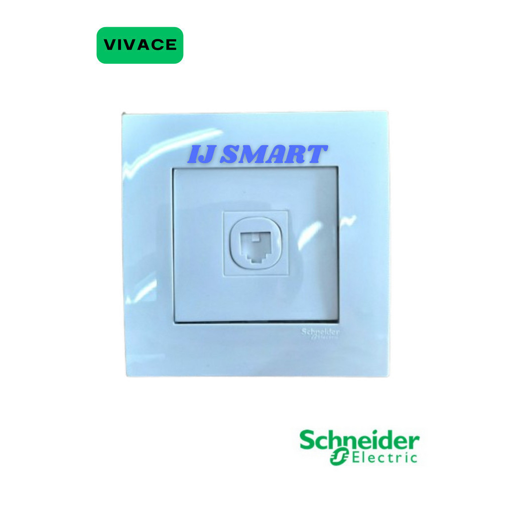 Jual Stop Kontak Socket/Outlet Telepon Schneider Vivace 1G KB31TS_WE ...