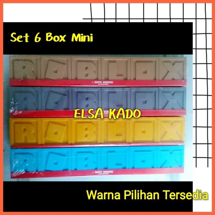 Jual Mainan Roblox Set 6 Minifigure Brick Surprise Box Minecraft ...