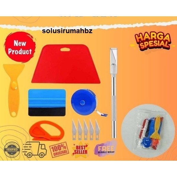 Jual ALAT PASANG STIKER 10pcs set sticker FIX TOOL KACA FILM WALL PAPER ...