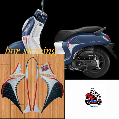 Jual Striping scopy scoopy stiker honda scoopy fi fashion thn 2023 2024 ...