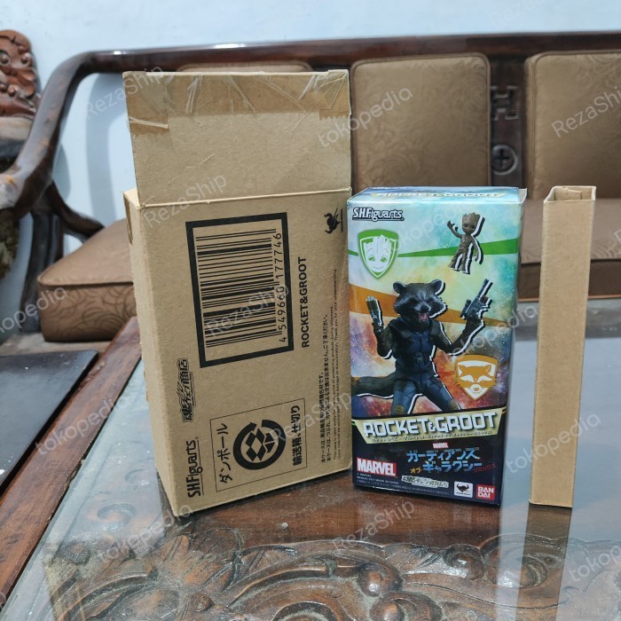 Jual shf rocket racoon baby groot set gotg bandai original not iw mafex ...