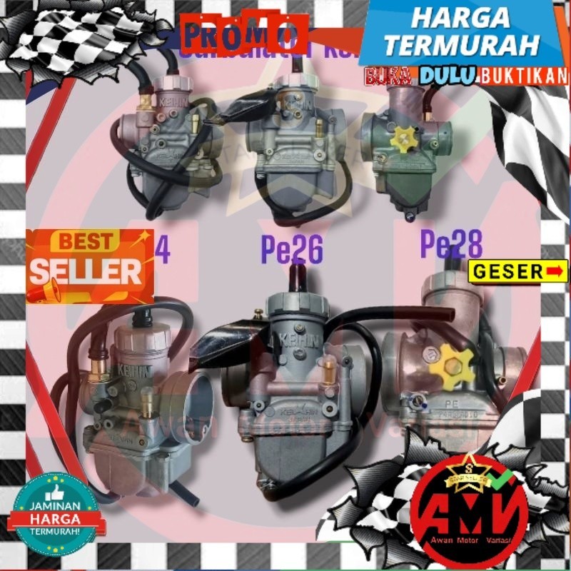 Jual Karburator keihin pe24 pe26 pe28 universal a115 original | Shopee Indonesia