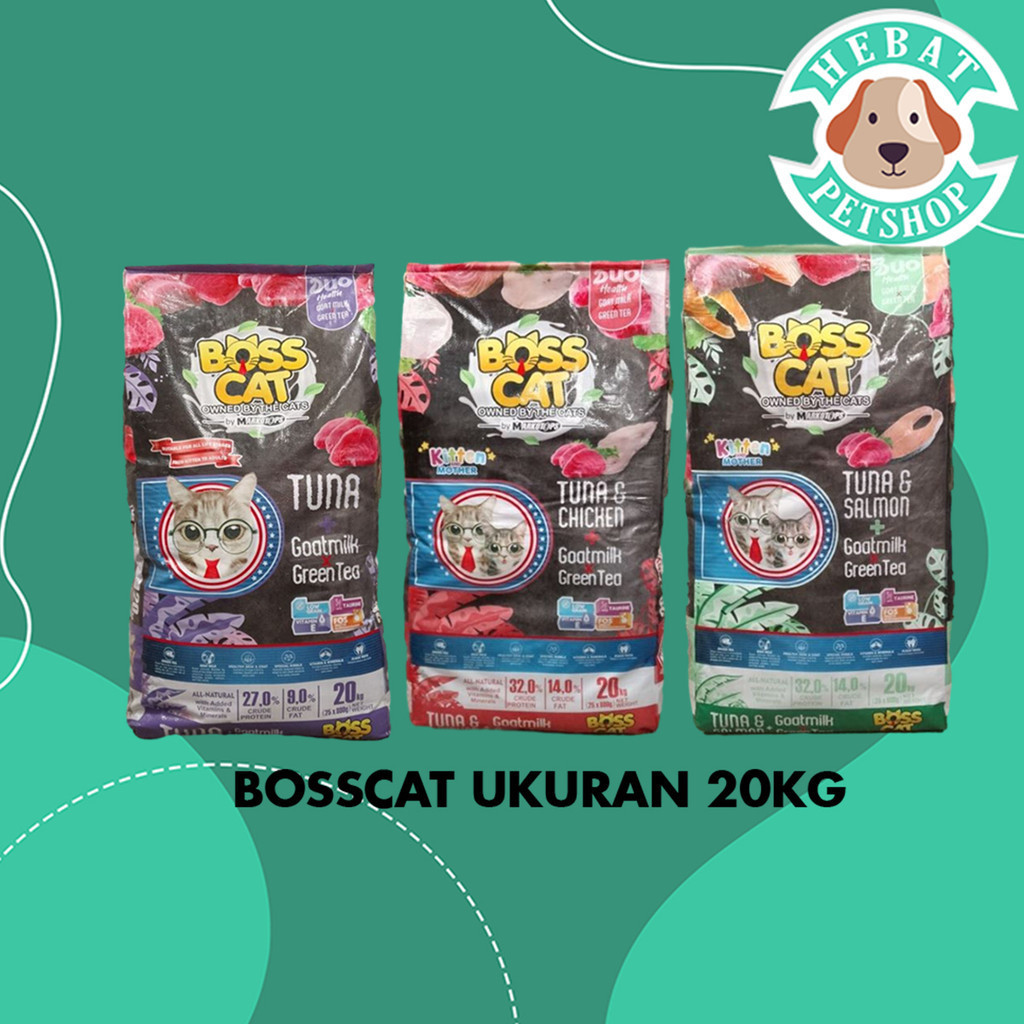 Jual Makanan Kucing Boss Cat Food Adult Kitten 20 Kg | Shopee Indonesia
