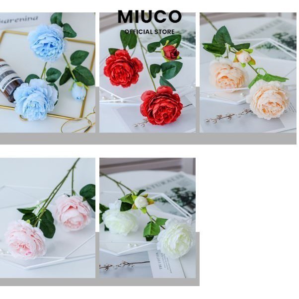 Jual MIUCO - 333 Mawar 3 Kepala bunga Artifisial Dekorasi | Shopee ...