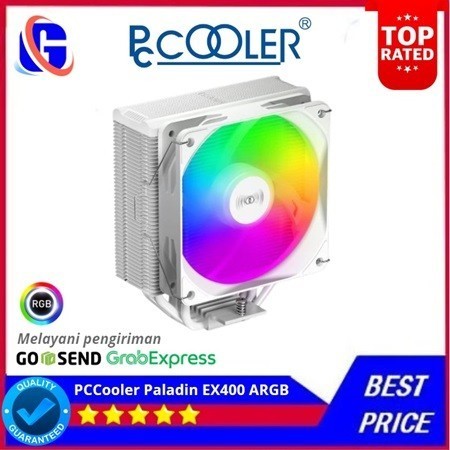 Jual CPU Cooler PCCooler PALADIN EX400 ARGB White 4 Heatpipes | Shopee ...