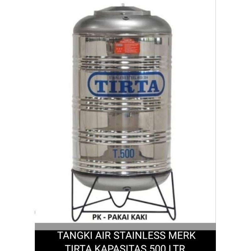 Jual toren air stainless TIRTA dengan kaki tandon / tangki air | Shopee ...