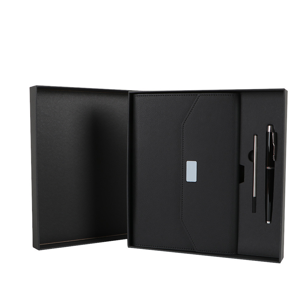 Jual Notebook Customized Logo Luxury Notebook Business Notepad Gift Box ...
