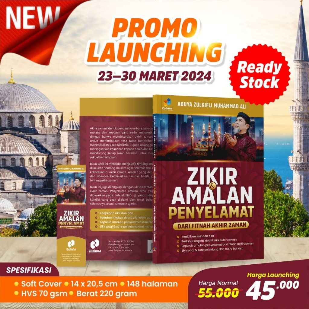 Jual Buku Zikir dan Amalan Penyelamat Dari Fitnah Akhir Zaman (Ustadz Zulkifli M Ali) | Shopee ...