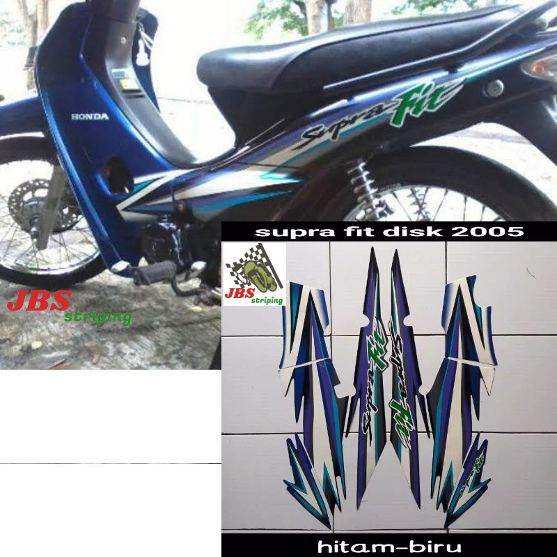 Jual striping supra fit stiker honda supra fit disc 100 old lama 2005 ...