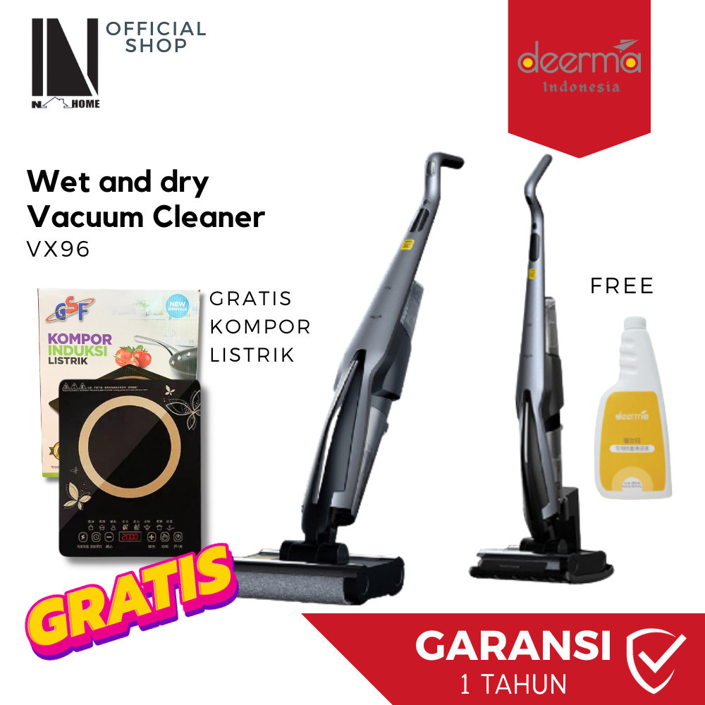 Jual DEERMA VX96 15Kpa Cordless Wet Dry Vacuum Cleaner Double Roller ...