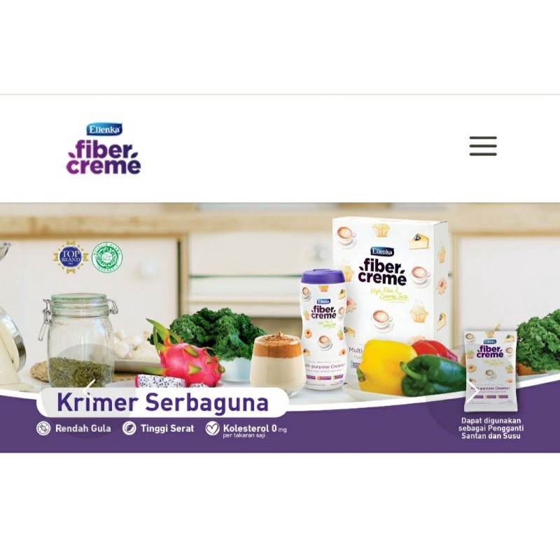 Jual Fiber Creme 100g ( Pengganti santan atau susu) | Shopee Indonesia