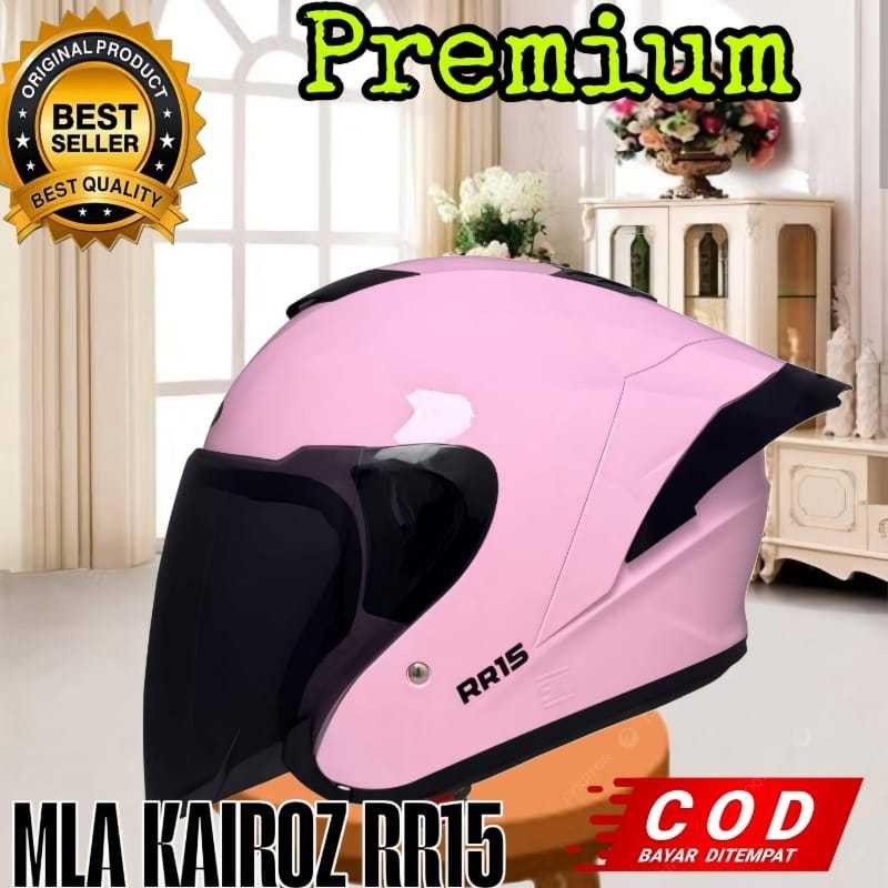 Jual Helm MLA Kairoz / Putih Kaca + spoiler Visor Smoke Paket Ganteng ...