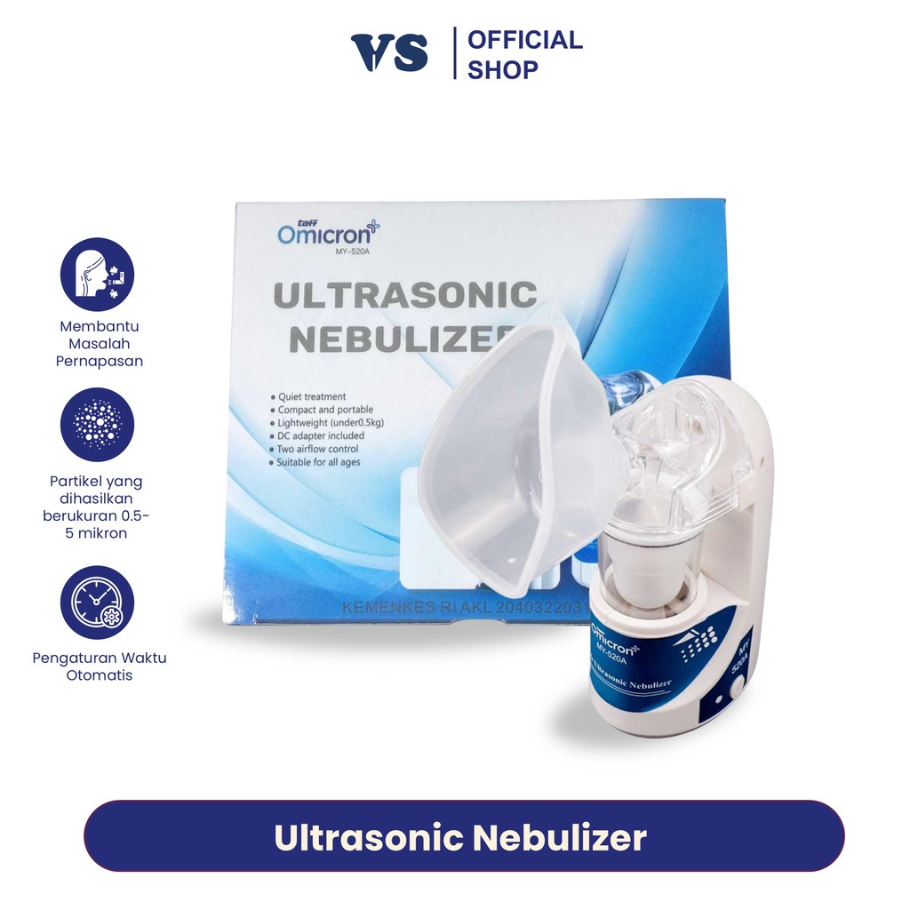 Jual TaffOmicron Nebulizer Alat Terapi Pernapasan Ultrasonic Steam Inhale - MY-520A | Shopee ...