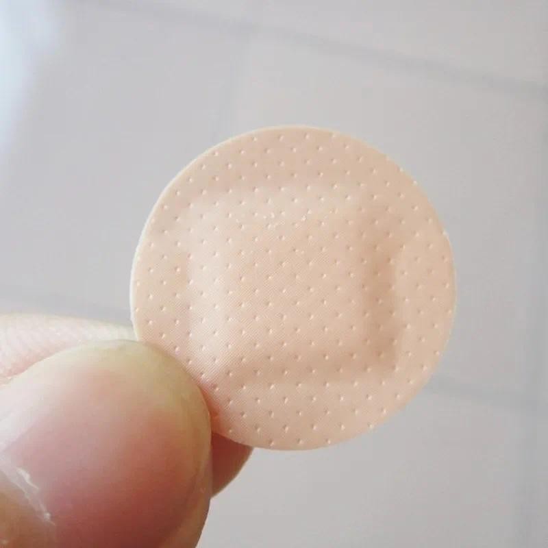 Jual 100pcs/set First Aid Round Skin Patch Waterproof Wound Plasters ...