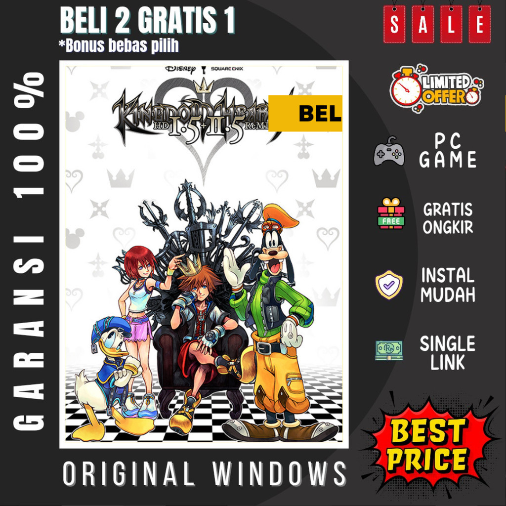 Jual KINGDOM HEARTS HD 1.5 AND 2.5 REMIX- GAME PC - GAME LAPTOP - PC GAMES - BELI 2 GRATIS 1 ...