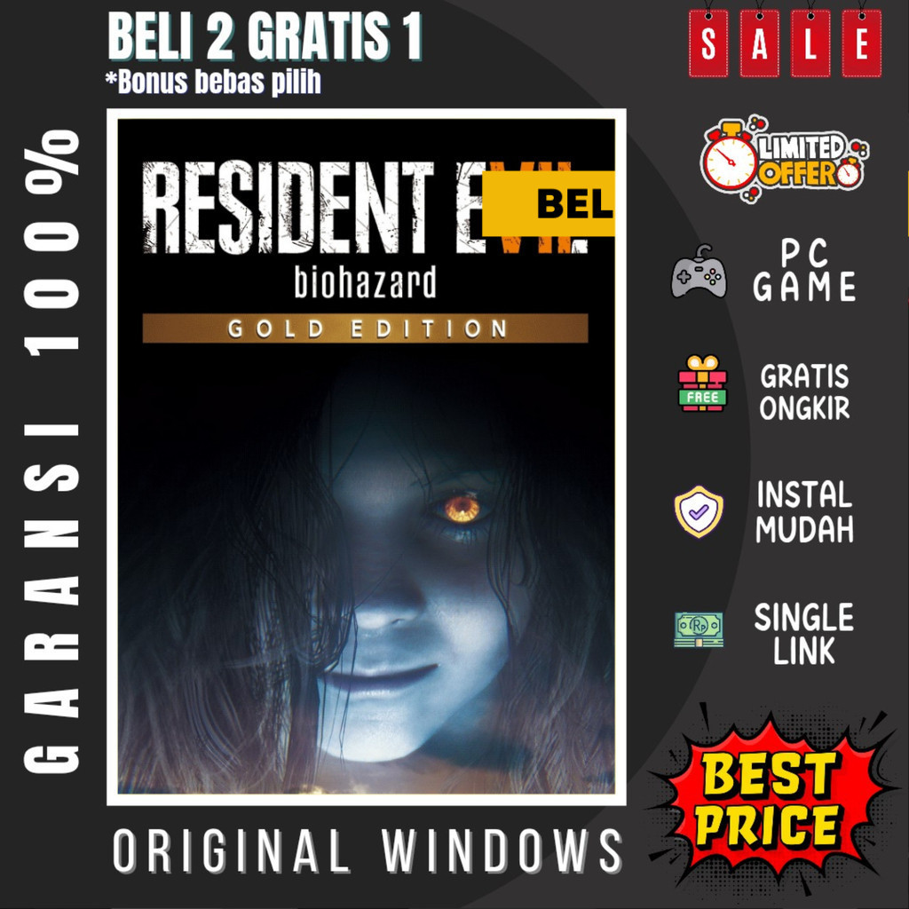 Jual RESIDENT EVIL 7 BIOHAZARD GOLD EDITION - GAME PC - GAME LAPTOP - PC GAMES - BELI 2 GRATIS 1 ...