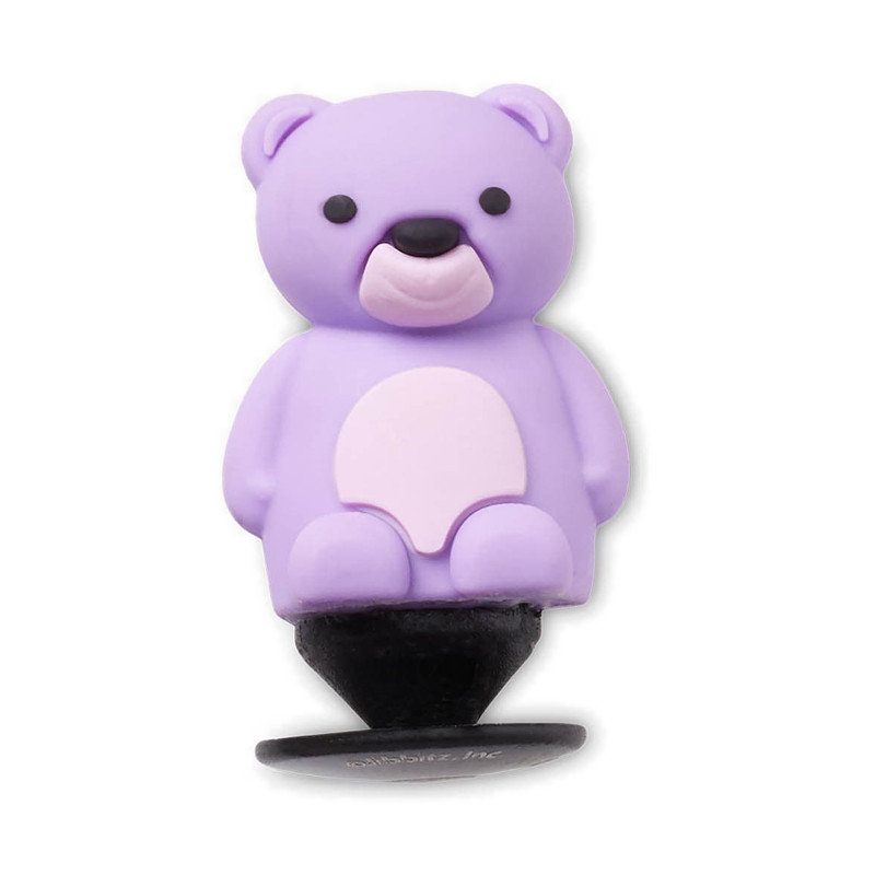 Jual Crocs 3D Purple Teddy Bear Jibbitz | Shopee Indonesia