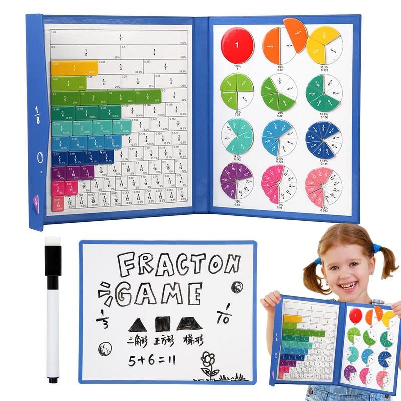 Jual Magnetic Fraction Learning Math Toy Multipurpose Kids Educational ...