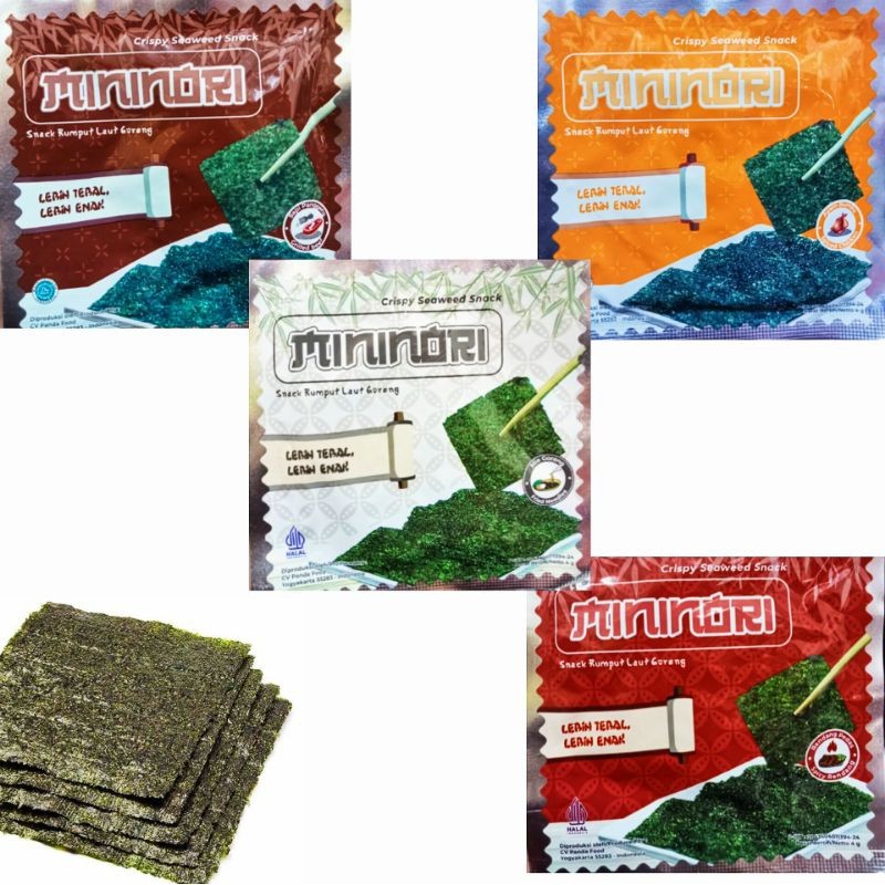Jual Minori crispy seaweed snack Lebih tebal rasa mie goreng sapi ...