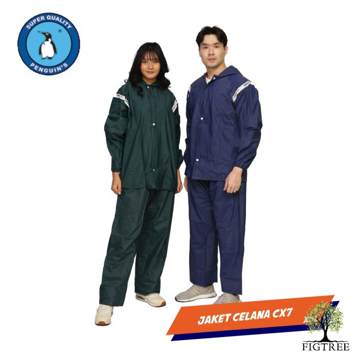 Jual Jas Hujan PENGUIN CX7 LGX 777 Ukuran XXL Tebal Jaket Celana ...