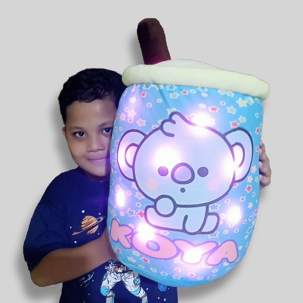 Jual Boneka Boba Jumbo karakter BTS BT21 dengan lampu LED menyala ...