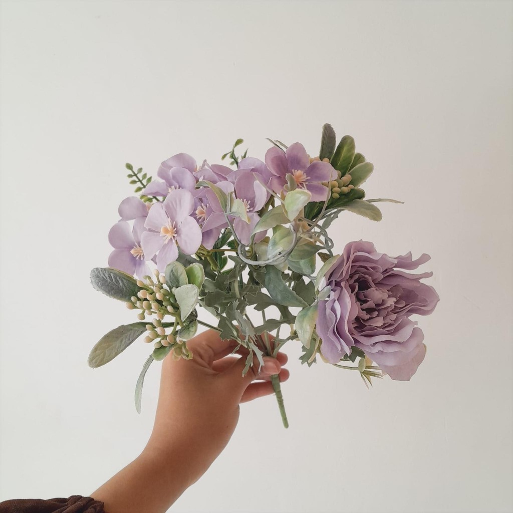 Jual [1 PCS] Camellia bouquet Artificial Flower / 1 Buket Bunga Palsu ...