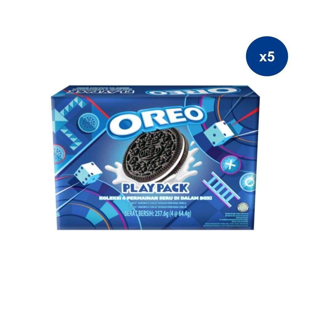 Jual Oreo Playpack (OREO VANI CHOC PLAYPACK 4X64.4G ) x 5 | Shopee ...
