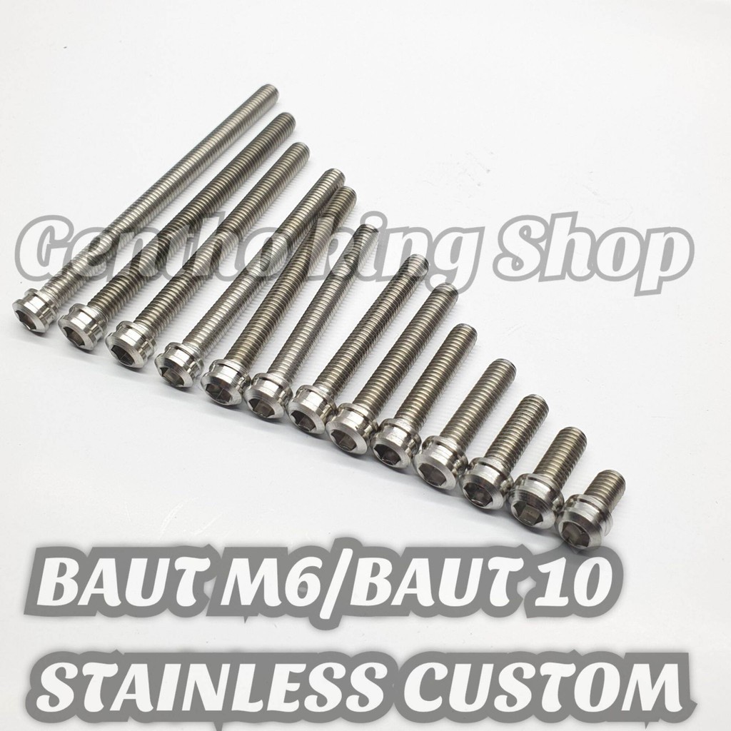 Jual BAUT L M6/BAUT 10 CUSTOM PROBOLT STAINLESS 304 HANDMADE UNIVERSAL ...