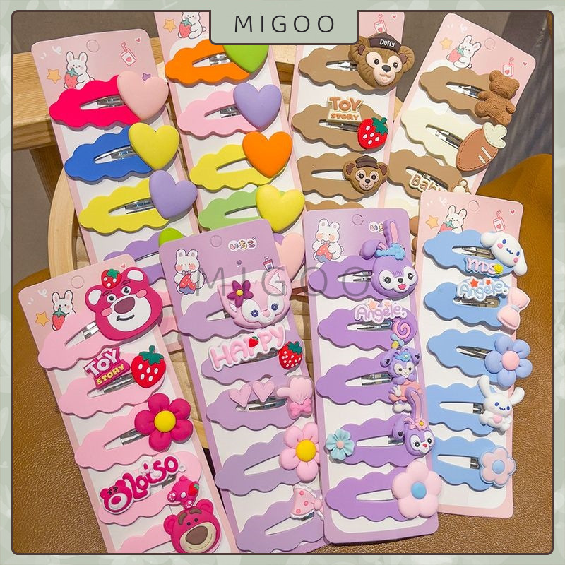 Jual MiGoo Jepit Rambut Anak Karakter Kartun Lucu 1 Set Isi 5 Pcs ...